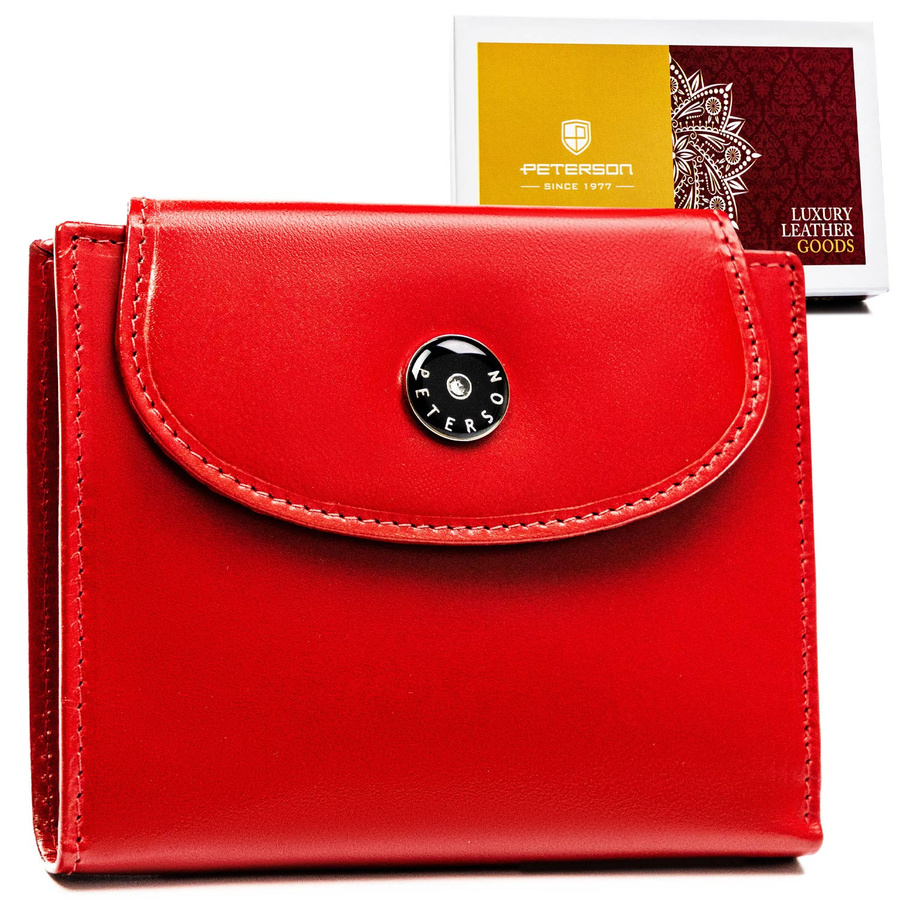 Portfel damski skórzany z kieszonką na monety - Peterson | Zamów na ...
