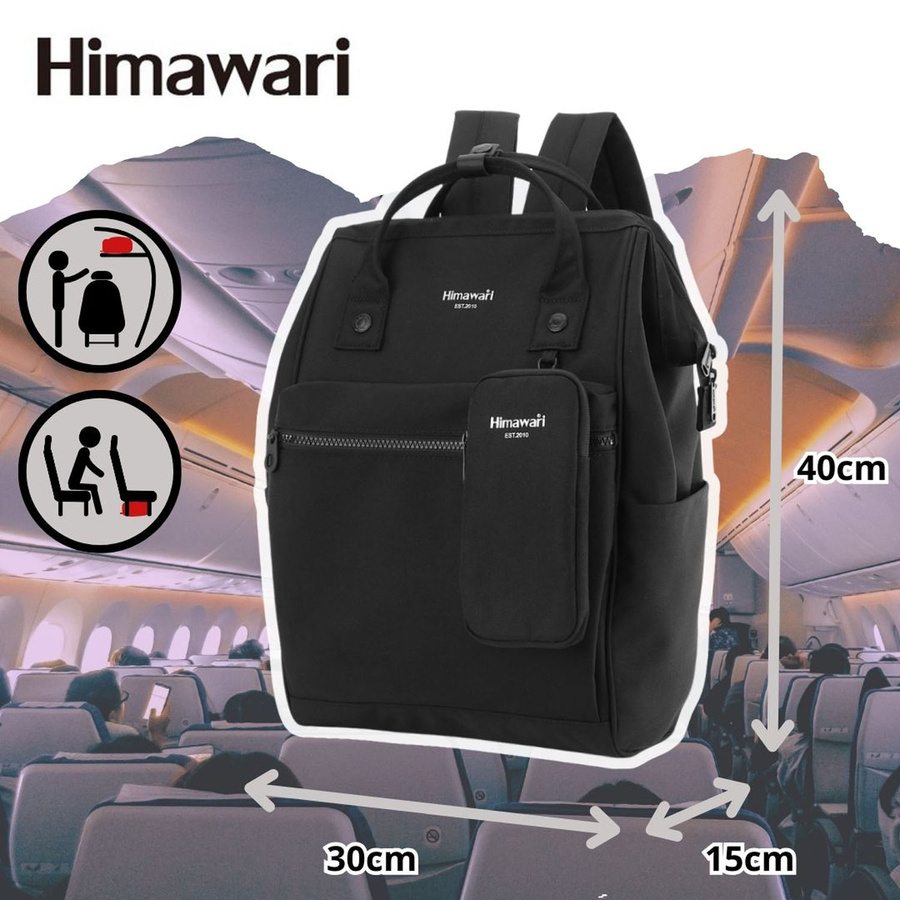 Czarny, wszechstronny plecak mieszczący format A4 - Himawari | Zamów na ...