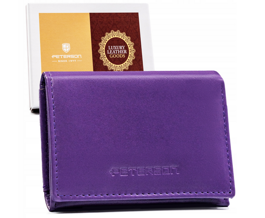 Mały, poziomy portfel damski na zatrzask - Peterson | Zamów na Rovicky.eu