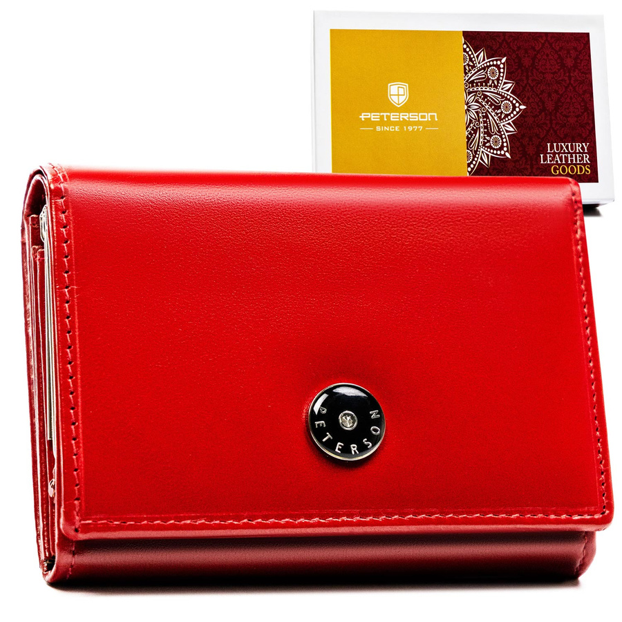 Portfel damski na karty i monety skórzany - Peterson | Zamów na Rovicky.eu