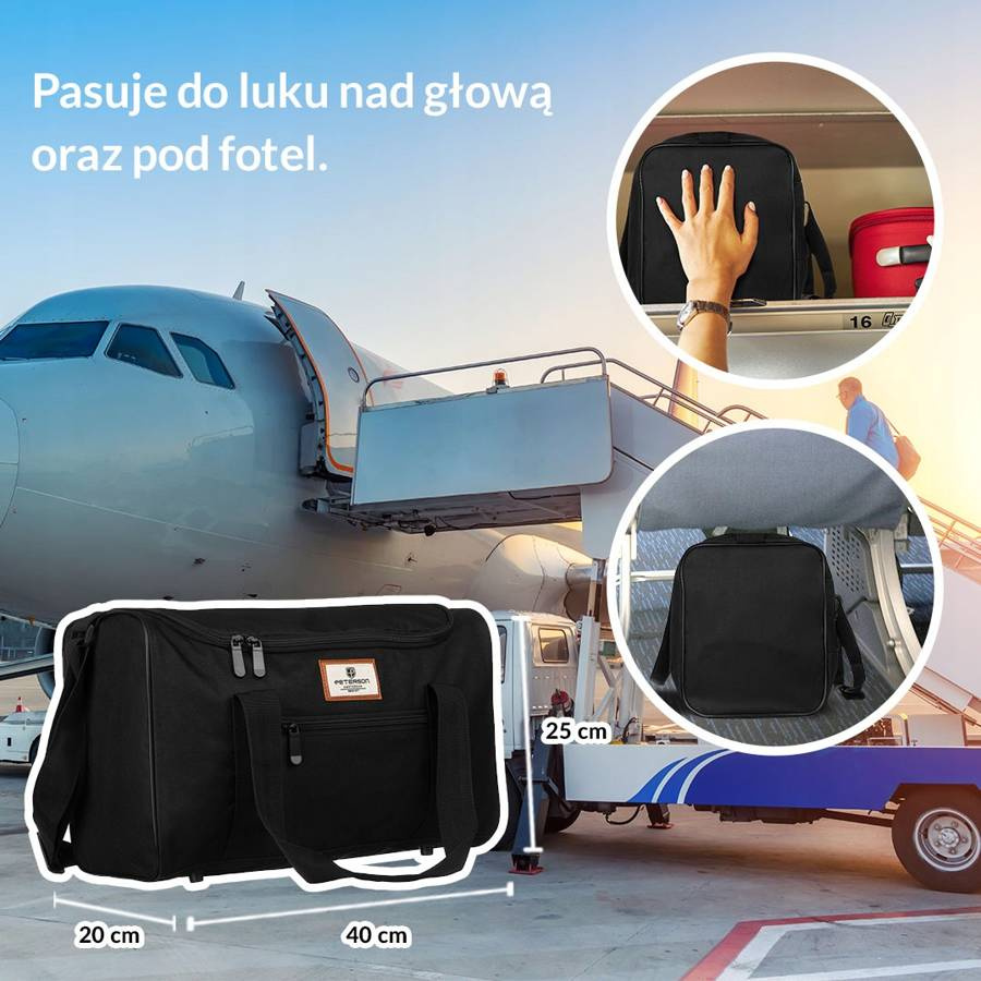Torba na bagaż podręczny do samolotu — Peterson | Zamów na Rovicky.eu